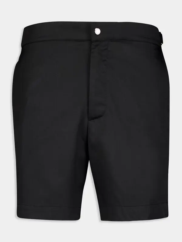 Frescobol Carioca Tailored Mid-length Swim Shorts - Black