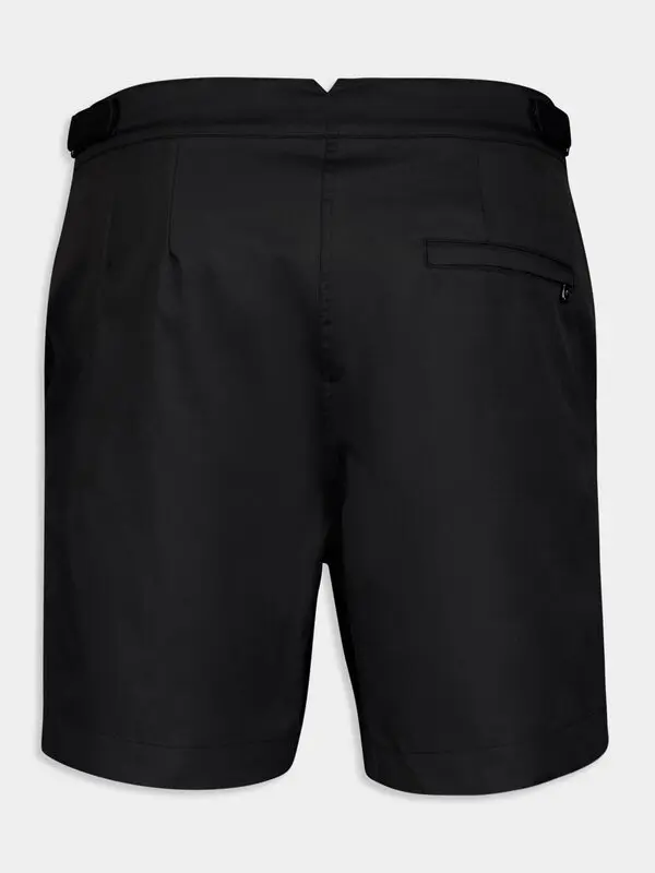 Frescobol Carioca Tailored Mid-length Swim Shorts - Black