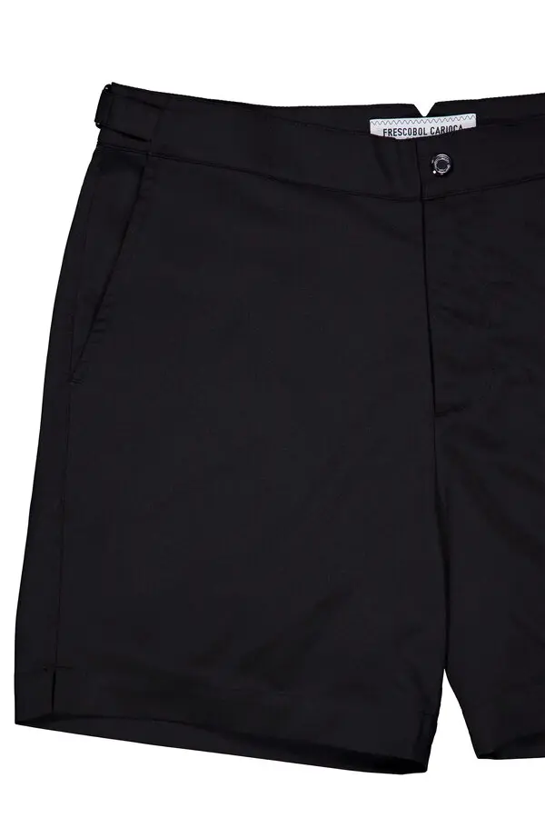 Frescobol Carioca Tailored Mid-length Swim Shorts - Black