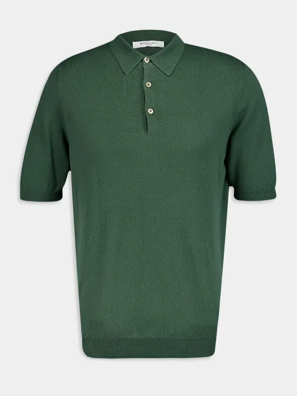 Boglioli Cotton Polo T-shirt - Green