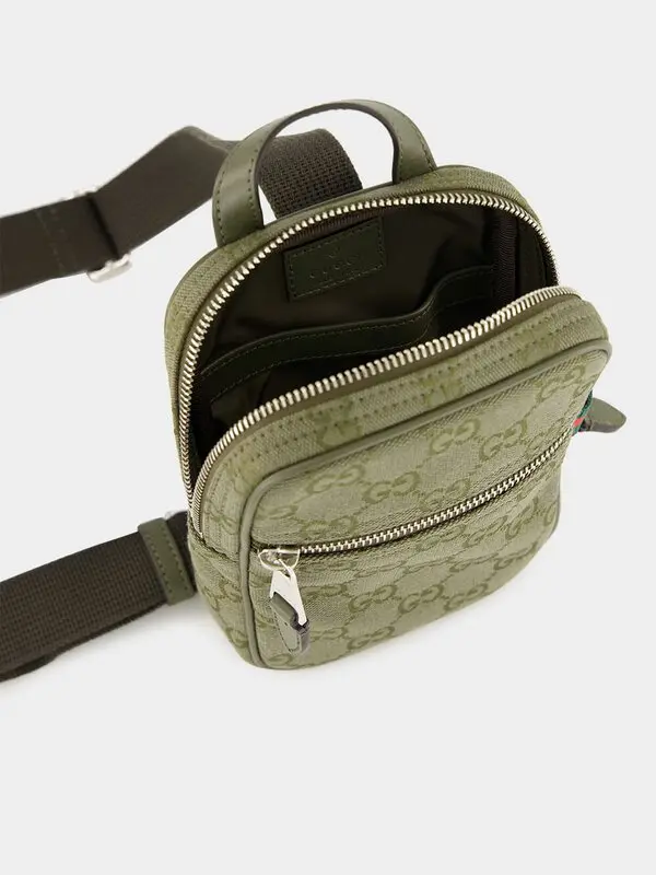 Gucci Forest Gg Canvas Mini Sling Bag