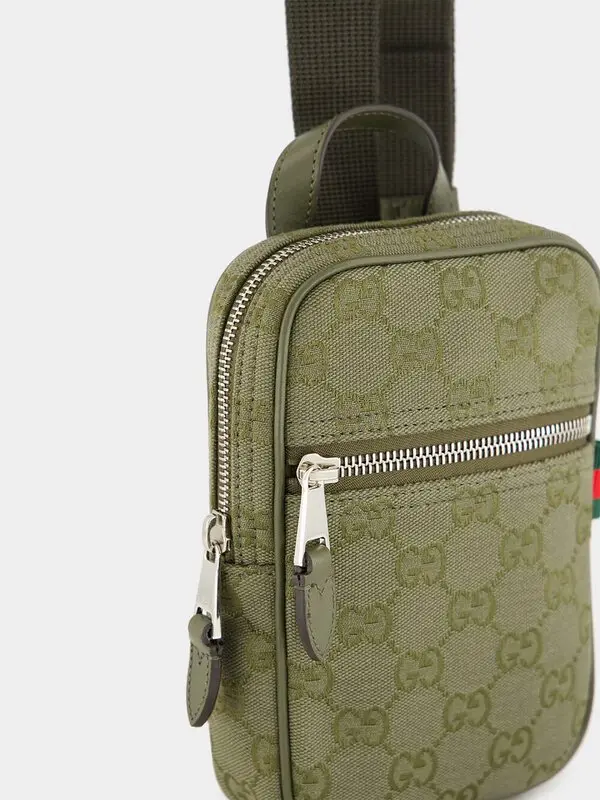 Gucci Forest Gg Canvas Mini Sling Bag