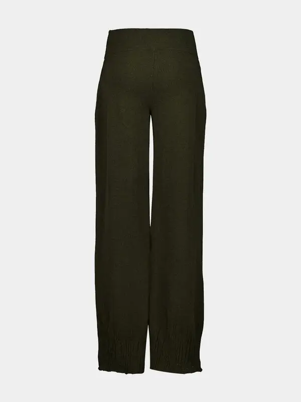 Stella McCartney Casual Fit Wool Blend Trousers