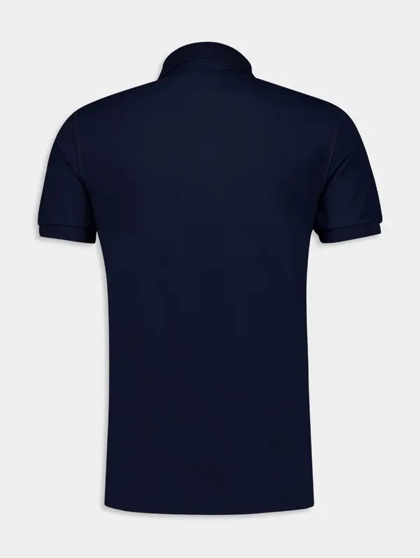Dolce & Gabbana Cotton Piqué Polo Shirt - Blue