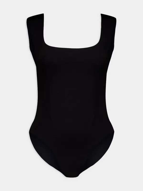 HAIGHT. Brigitte Crepe Swimsuit - Black