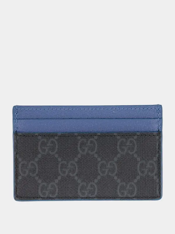 Gucci Black Supreme And Bi-color Gg Supreme Card Case