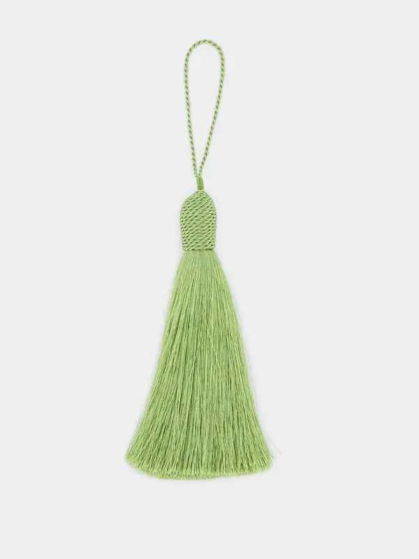 Glorinha Paranagua Salvia Tassel Pendant - Green