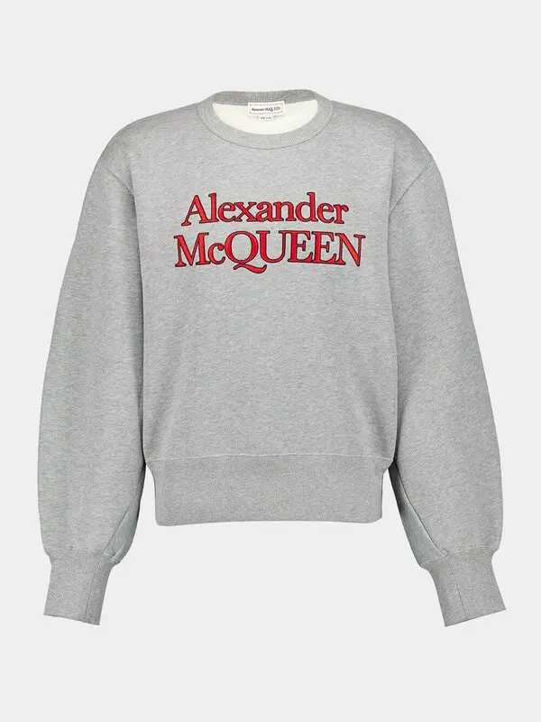 Alexander McQueen Kimono Sleeve Logo Sweatshirt