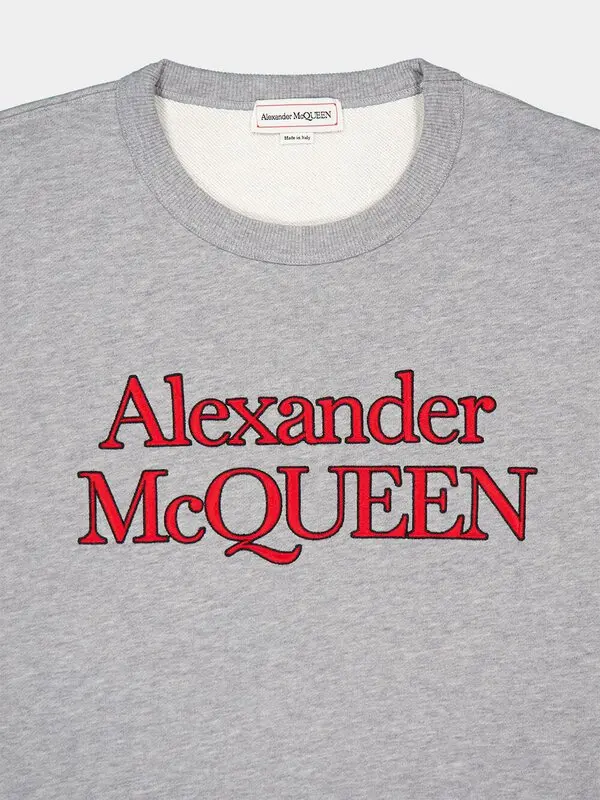 Alexander McQueen Kimono Sleeve Logo Sweatshirt