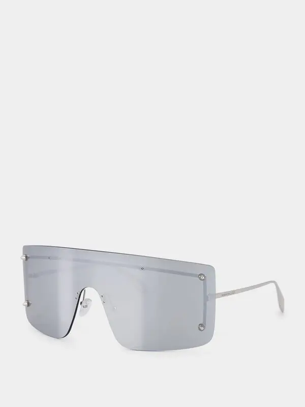 Alexander McQueen Mask Sunglasses With Spike Studs