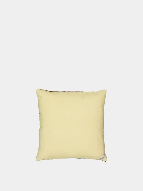 LINDELL &AMP; CO Caramel Leo Embroidered Cushion