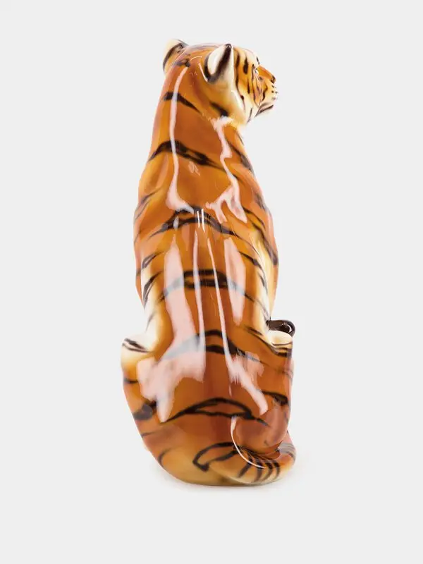 LES-OTTOMANS Large Handpainted Tiger Sculpture