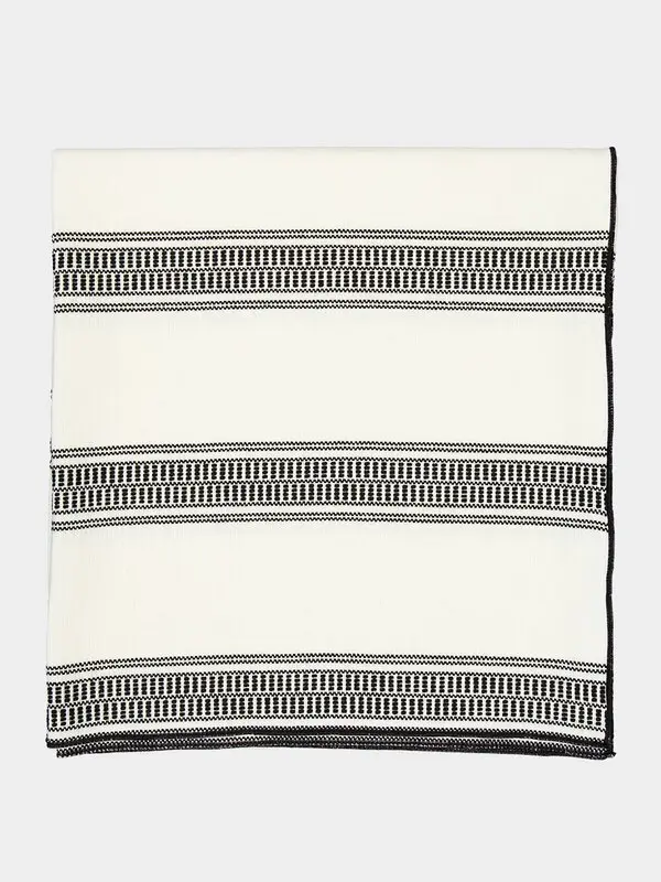 Maison De Vacances Vice Versa Embroidered Canvas Throw