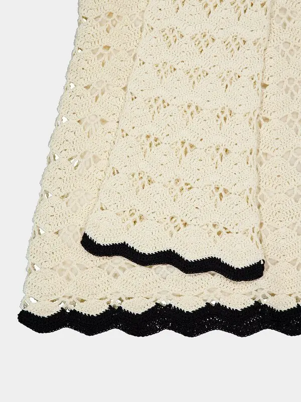 Zimmermann Rhiannon Crochet Mini Dress - Cream
