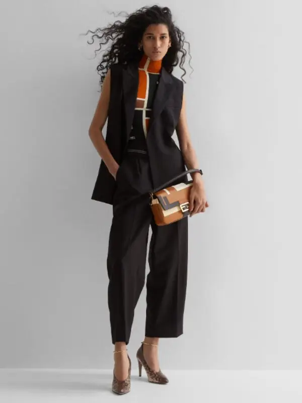 Fendi Mohair Tailored Gilet