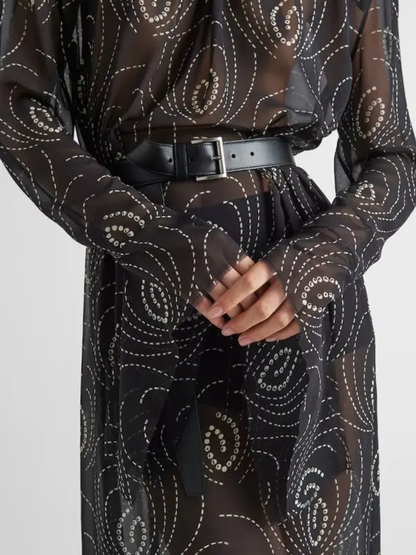 Prada Georgette Printed Dress