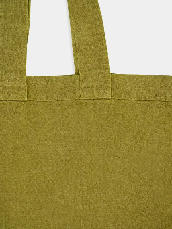 CHARVET ÉDITIONS Olive Linen Escapade Bag