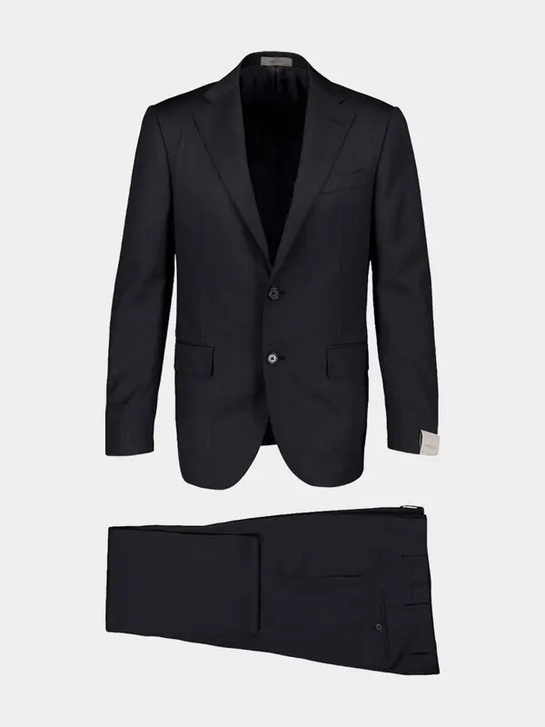 Corneliani Charcoal Wool Suit