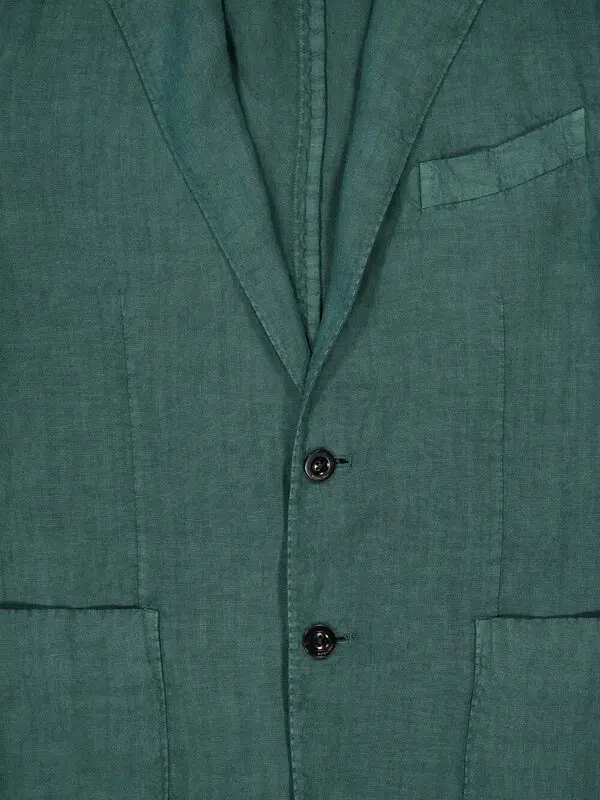 Boglioli Linen Notch-lapel Jacket - Green