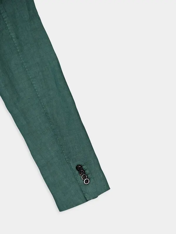 Boglioli Linen Notch-lapel Jacket - Green