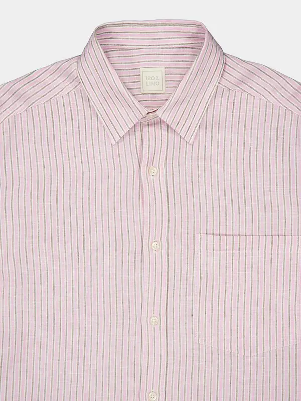120% Lino Striped Shirt
