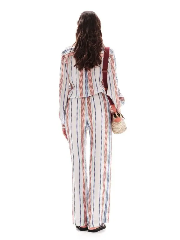 Zeus+dione Abaton Textured Silk Trousers - Multicolour