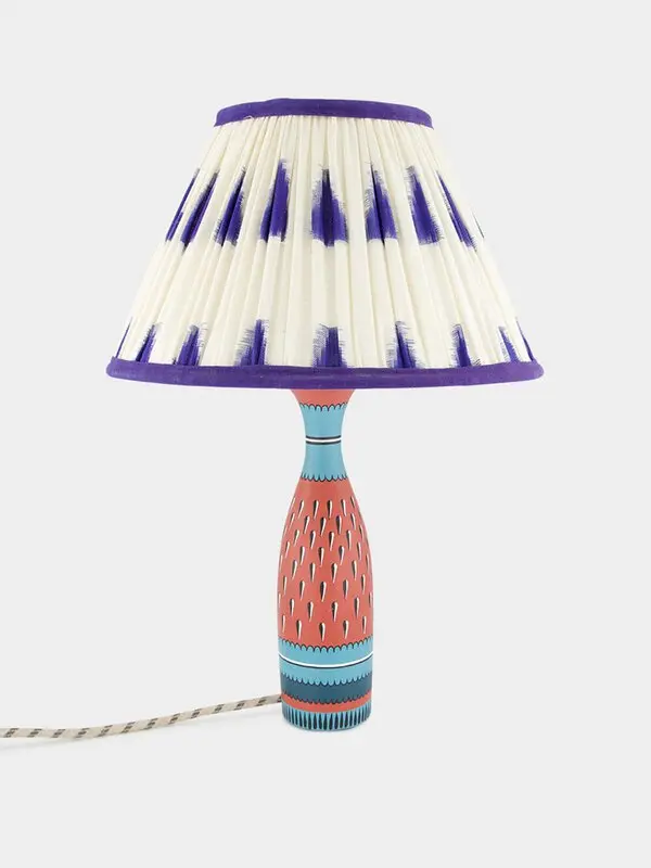 CASA LOPEZ Pleated Lampshade - Blue