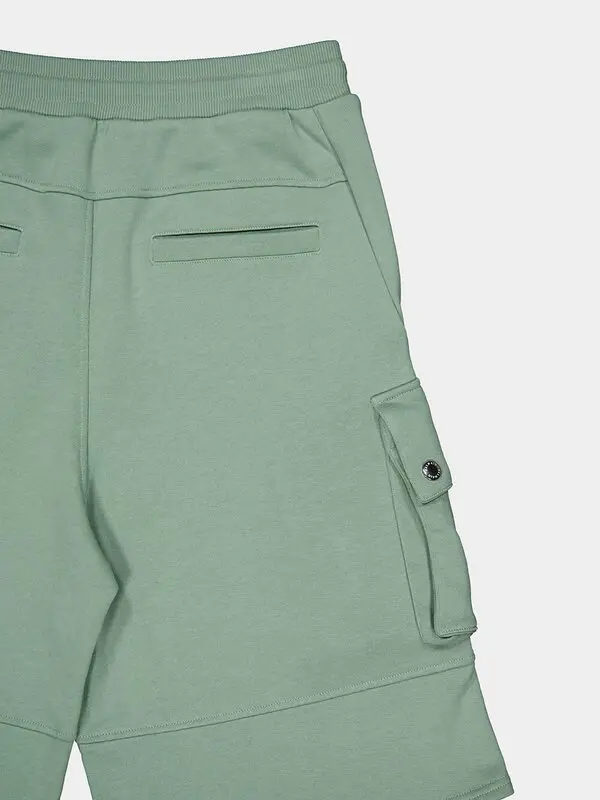 Balmain Embossed Cargo Shorts - Green