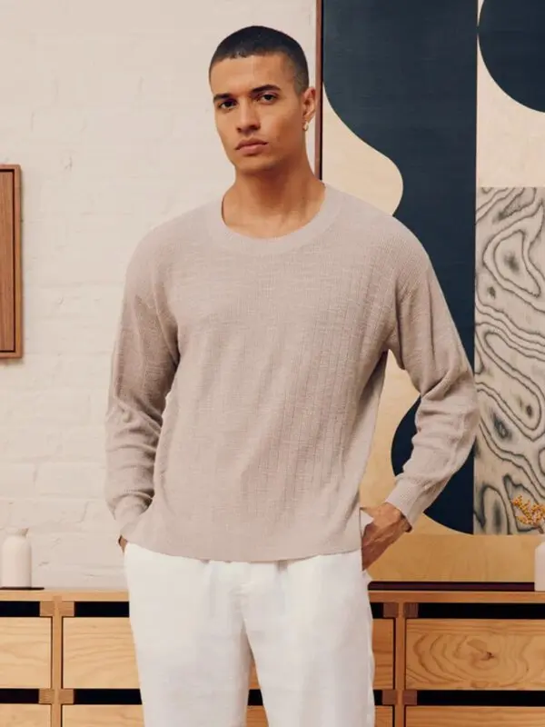 Frescobol Carioca Sancho Slim-fit Knit - Beige