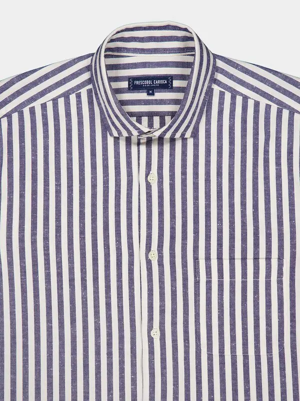 Frescobol Carioca Emilio Striped Cotton Shirt