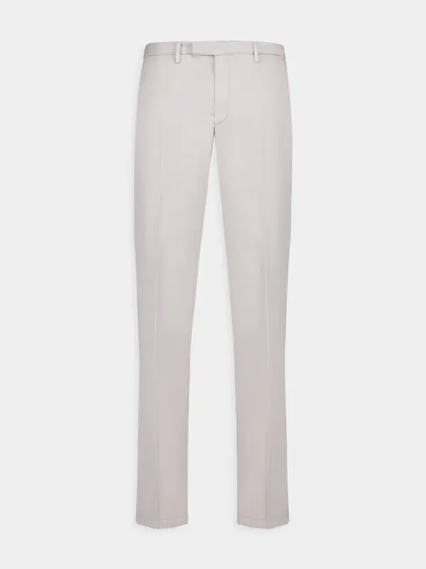 Boglioli Cotton Stretch Chino Trousers - White