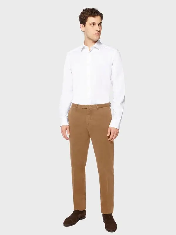 Boglioli Cotton Trousers - Beige