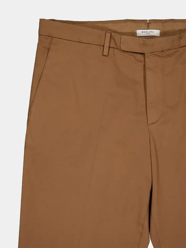 Boglioli Cotton Trousers - Beige
