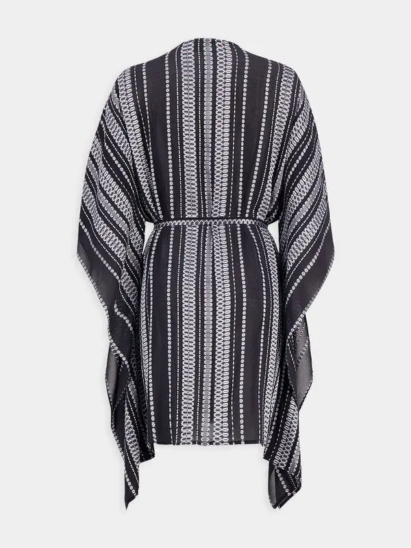 Zeus+dione Anemone Striped Silk Kaftan