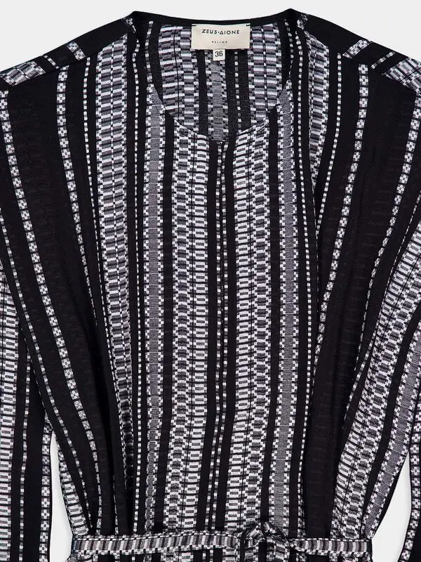 Zeus+dione Anemone Striped Silk Kaftan