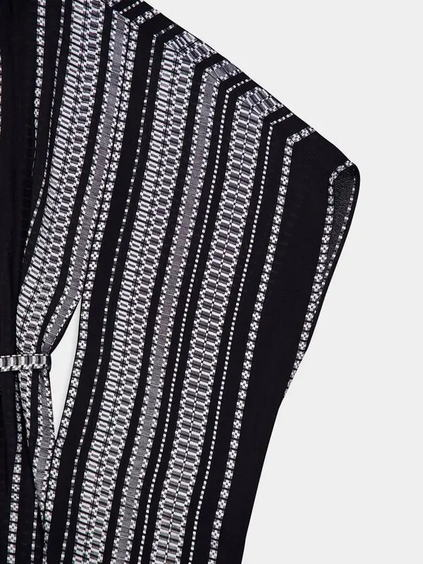 Zeus+dione Anemone Striped Silk Kaftan