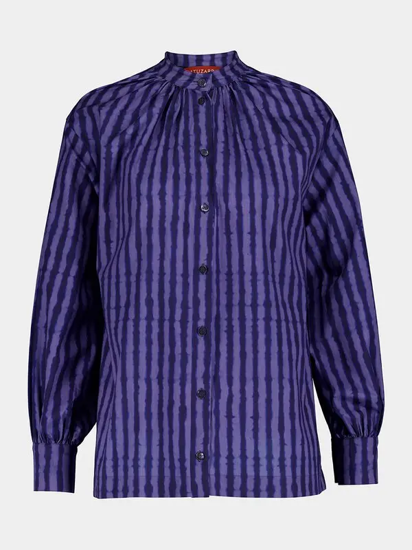 Altuzarra Teresa Striped Top - Blue