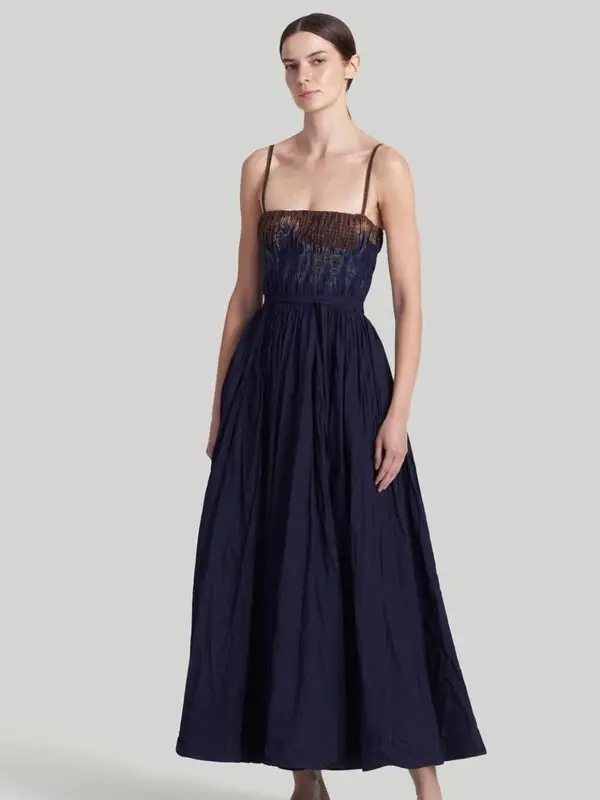 Altuzarra Andrea Cotton Dress - Brown
