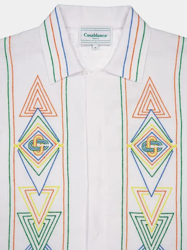Casablanca Le Fil De La Musique Linen Shirt