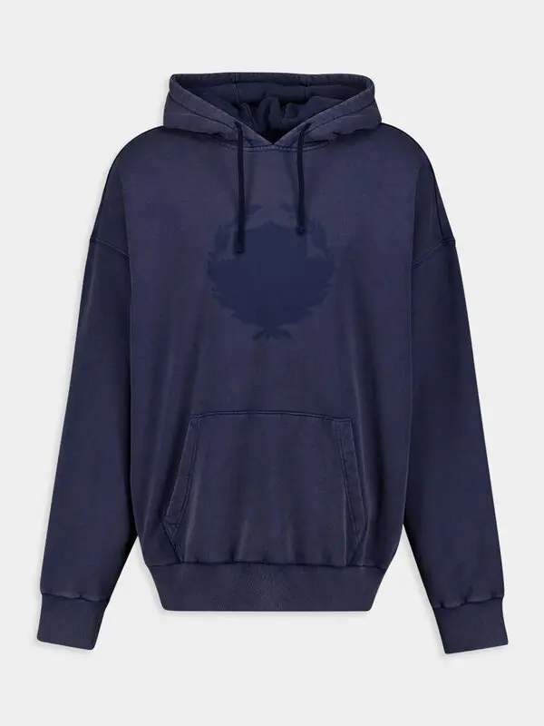 Givenchy Shadow Oversized Hoodie - Blue