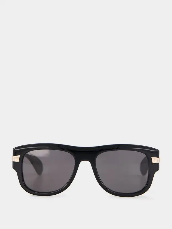 Gucci Square Frame Sunglasses - Gold