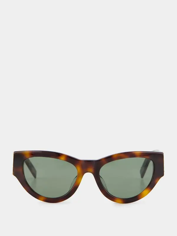 Saint Laurent Sl M94 Cat-eye Tortoiseshell Sunglasses - Brown
