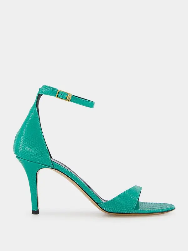 Isabel Marant Étoile Ailisa Leather Sandals - Green