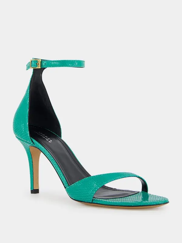 Isabel Marant Étoile Ailisa Leather Sandals - Green