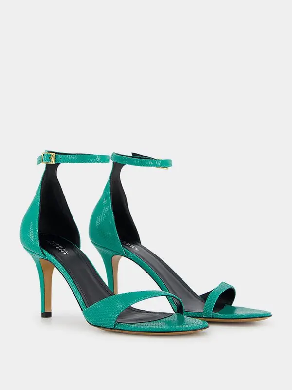 Isabel Marant Étoile Ailisa Leather Sandals - Green