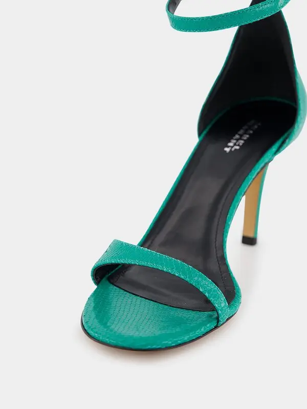 Isabel Marant Étoile Ailisa Leather Sandals - Green
