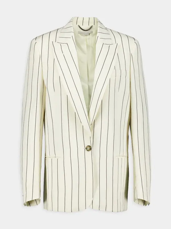 Stella McCartney Striped Single-breasted Blazer