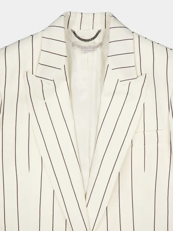 Stella McCartney Striped Single-breasted Blazer