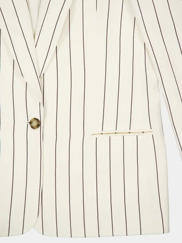 Stella McCartney Striped Single-breasted Blazer