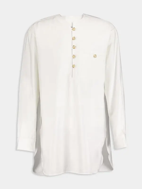 Commas Artist Tunic - White